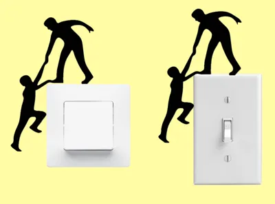"Carrying men" light switch design by Ladamtla - MakerWorld