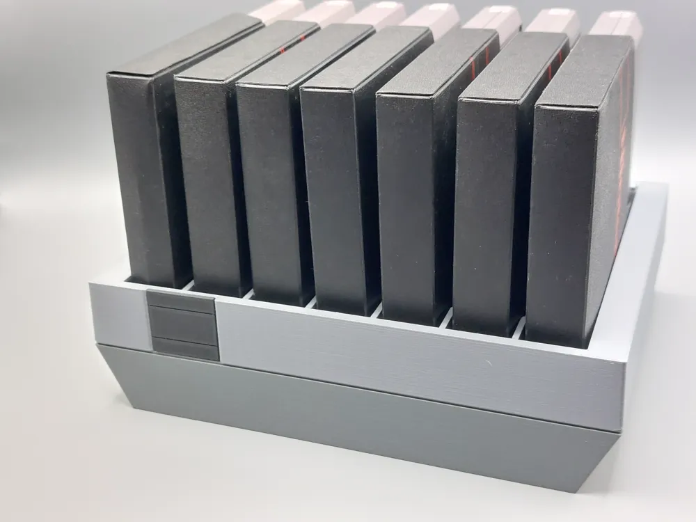 Nintendo NES Game Cartridge Display Stand Holder - Free 3D Print Model ...