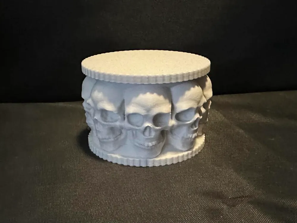 75mm Threaded Skull Stash Jar - TPU Gasket Option - Free 3D Print Model ...