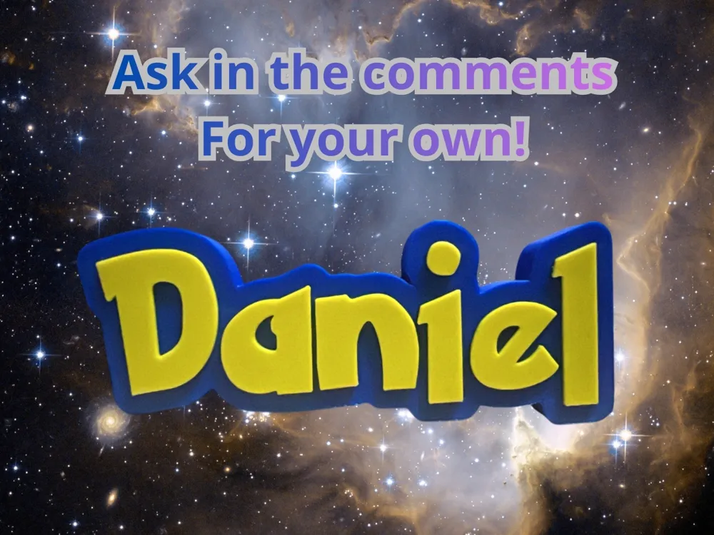 Daniel - Pokémon style name - Free 3D Print Model - MakerWorld