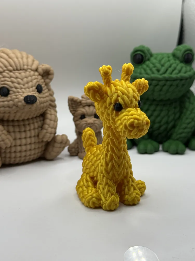 Chunky Crochet Giraffe by Worsted MakerWorld: Download Free 3D Models