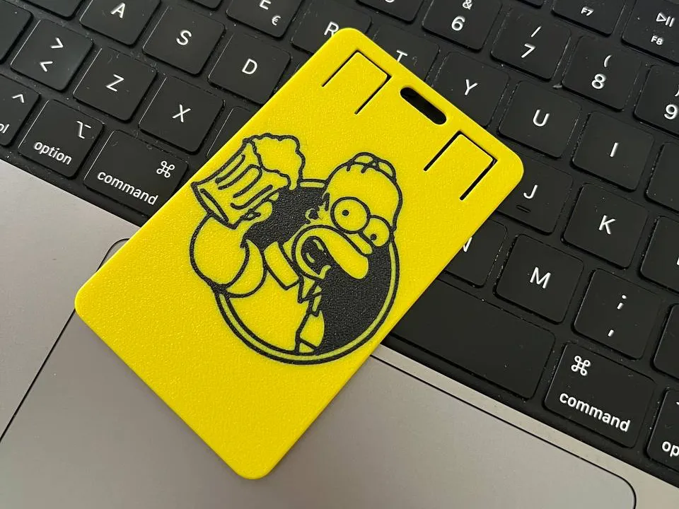 Simpson badge holder by Artisan Printings - MakerWorld