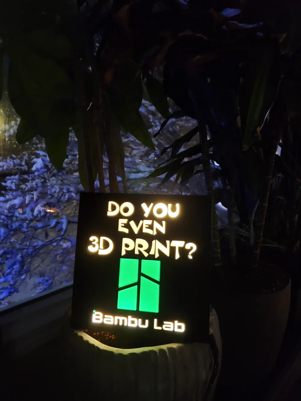 Do You Even 3D Print? Bambu Labs LED Light Box Sign by ...