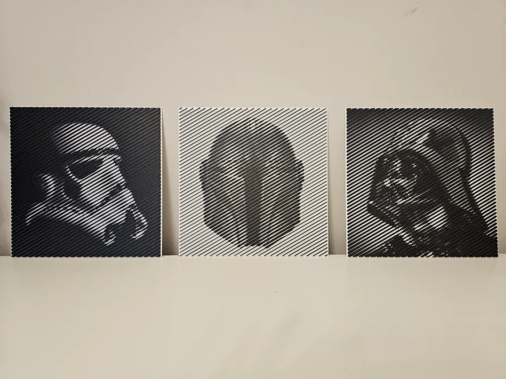 Darth Vader Halftone Wall Art by Ikonic3D by ikonic 3D - MakerWorld