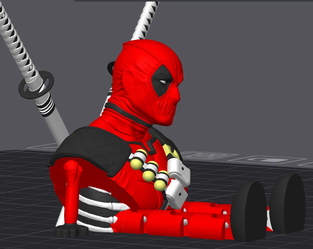 Deadpool Sitting Action Figure with Flexible Legs by ProdyP MakerWorld ...