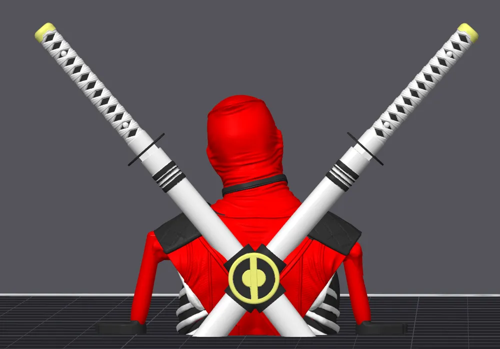 Deadpool Sitting Action Figure with Flexible Legs - Free 3D Print Model ...
