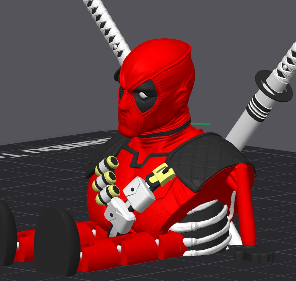 Deadpool Sitting Action Figure with Flexible Legs by ProdyP MakerWorld ...
