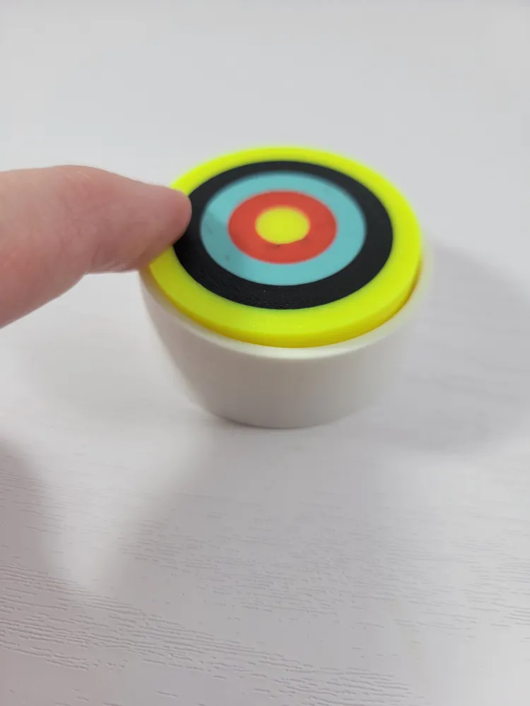 Archery Bullseye Fidget Clicker - Free 3D Print Model - MakerWorld