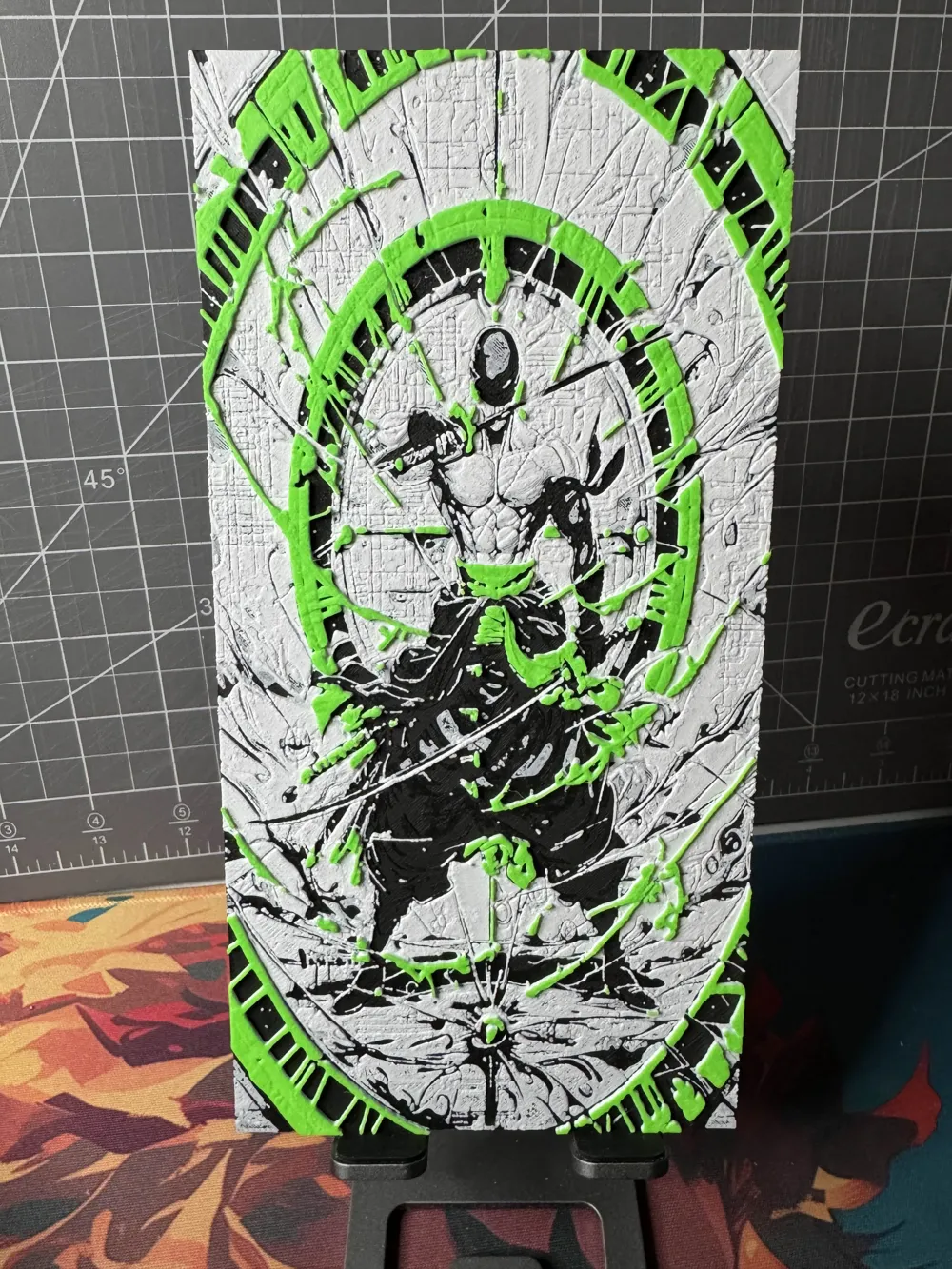 Hueforge 4x8 de Roronoa Zoro de One Piece - Modelo de impresión 3D ...