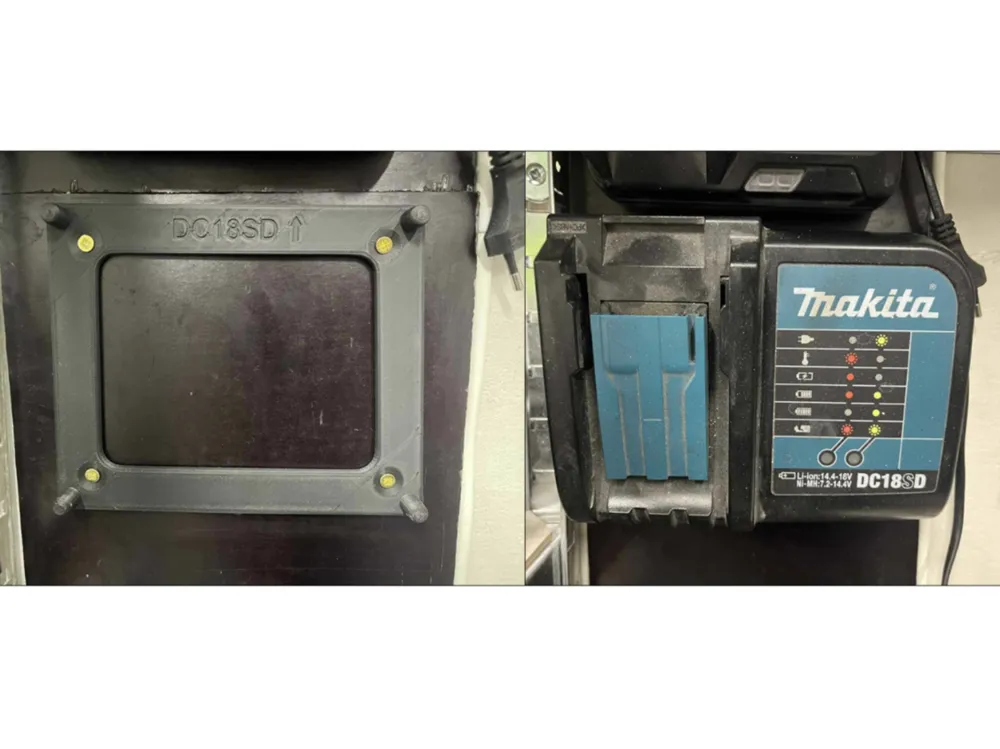Strong Makita DC18SD charger wallmount - Free 3D Print Model - MakerWorld