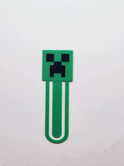 Minecraft Creeper Bookmark - Free 3D Print Model - MakerWorld