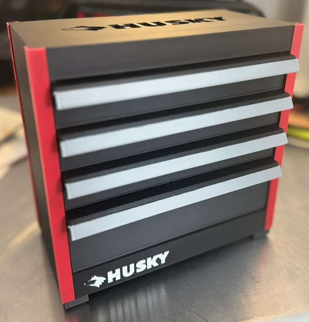 Husky Mini Desktop Toolbox Remixed by CeeDog99 - MakerWorld