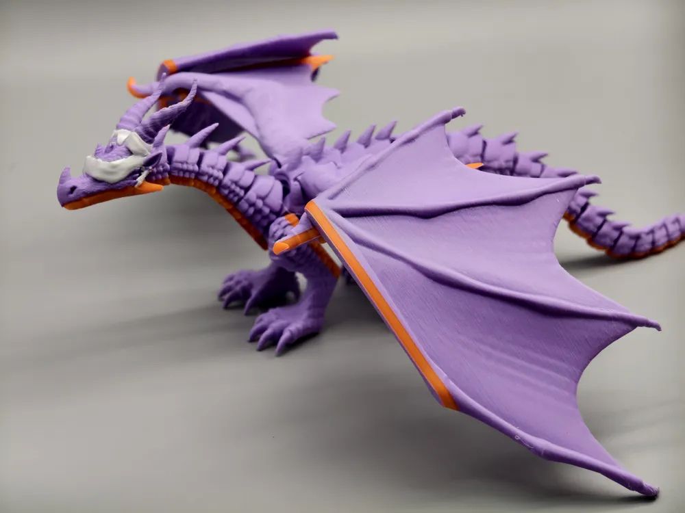 Nightwing Dragon, Blindfolded Nightwing Dragon, no supports, Printable ...