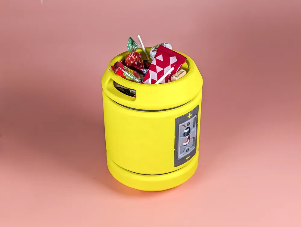 Monsters Inc - Scream Canister - Candy Bowl - Free 3D Print Model ...