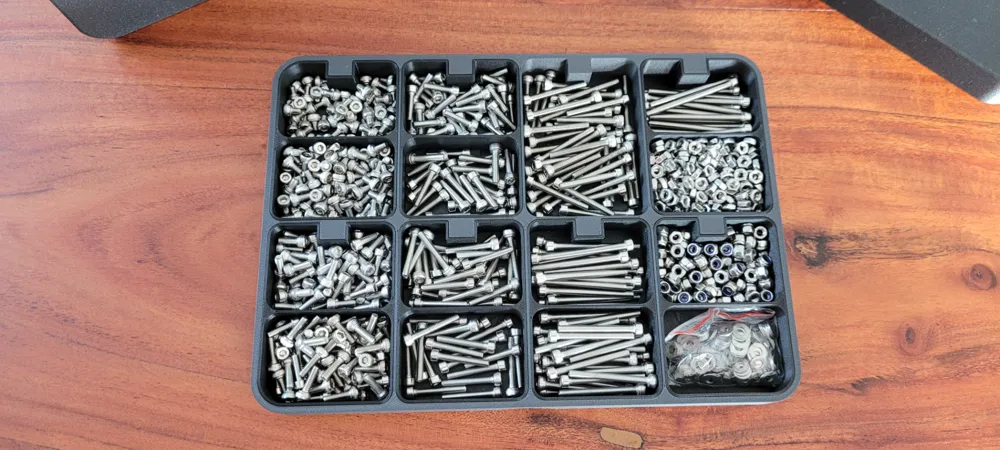 M3 Screw Sorter Box with modular Deviders by PRINTNIC - MakerWorld