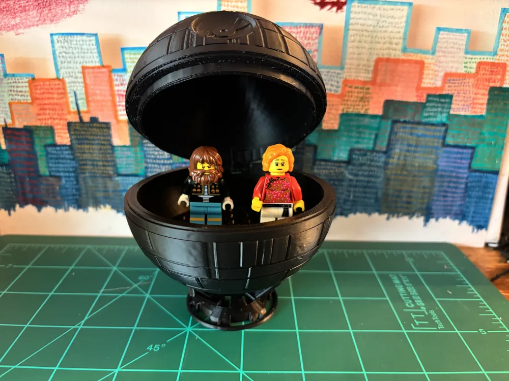 Brick compatible Death Star box for mini figures Remixed by Shroom ...