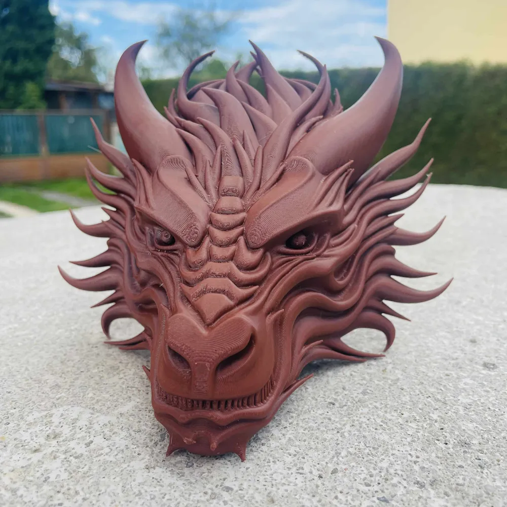 Dragon head - Free 3D Print Model - MakerWorld