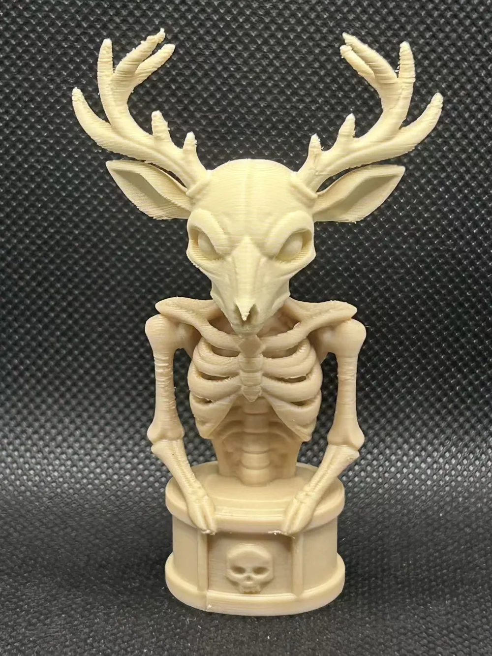 Ember-Eyed Stag Skeleton Bust - Free 3D Print Model - MakerWorld