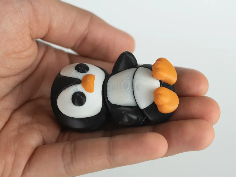 Cute Penguin - Articulated & keychain - Free 3D Print Model - MakerWorld