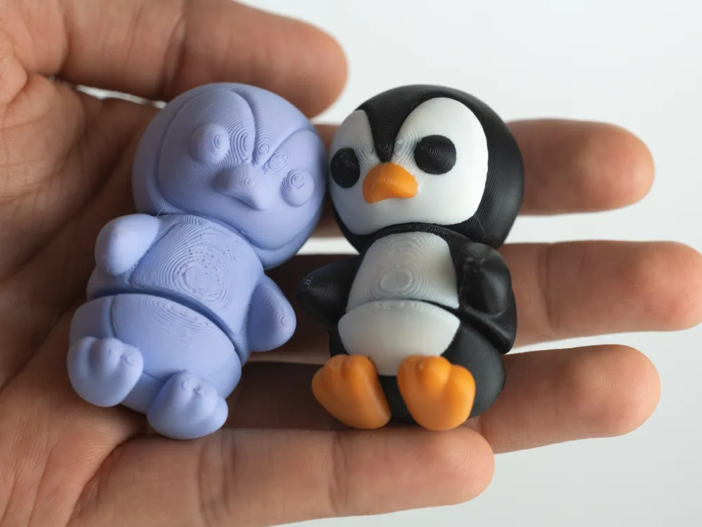 Cute Penguin - Articulated & keychain - Free 3D Print Model - MakerWorld