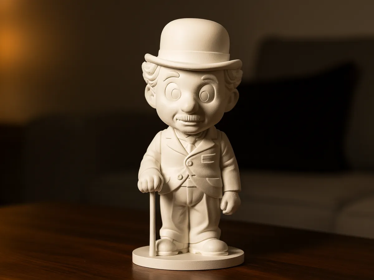 Charlie Chaplin(Q_Craft) - Free 3D Print Model - MakerWorld