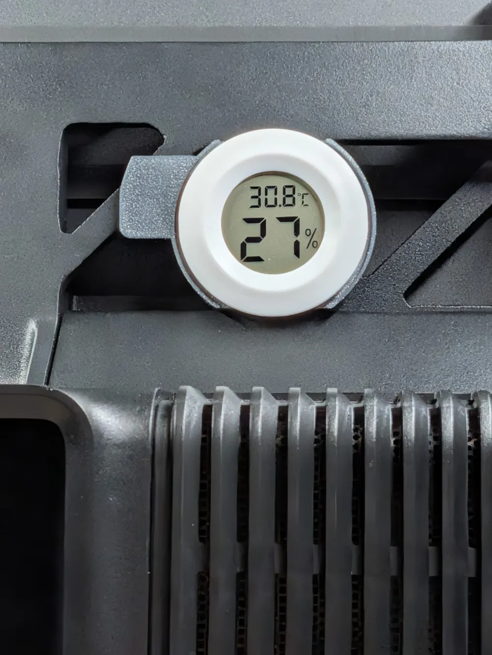 Hygrometer mount for Bambu H2 series - Free 3D Print Model - MakerWorld