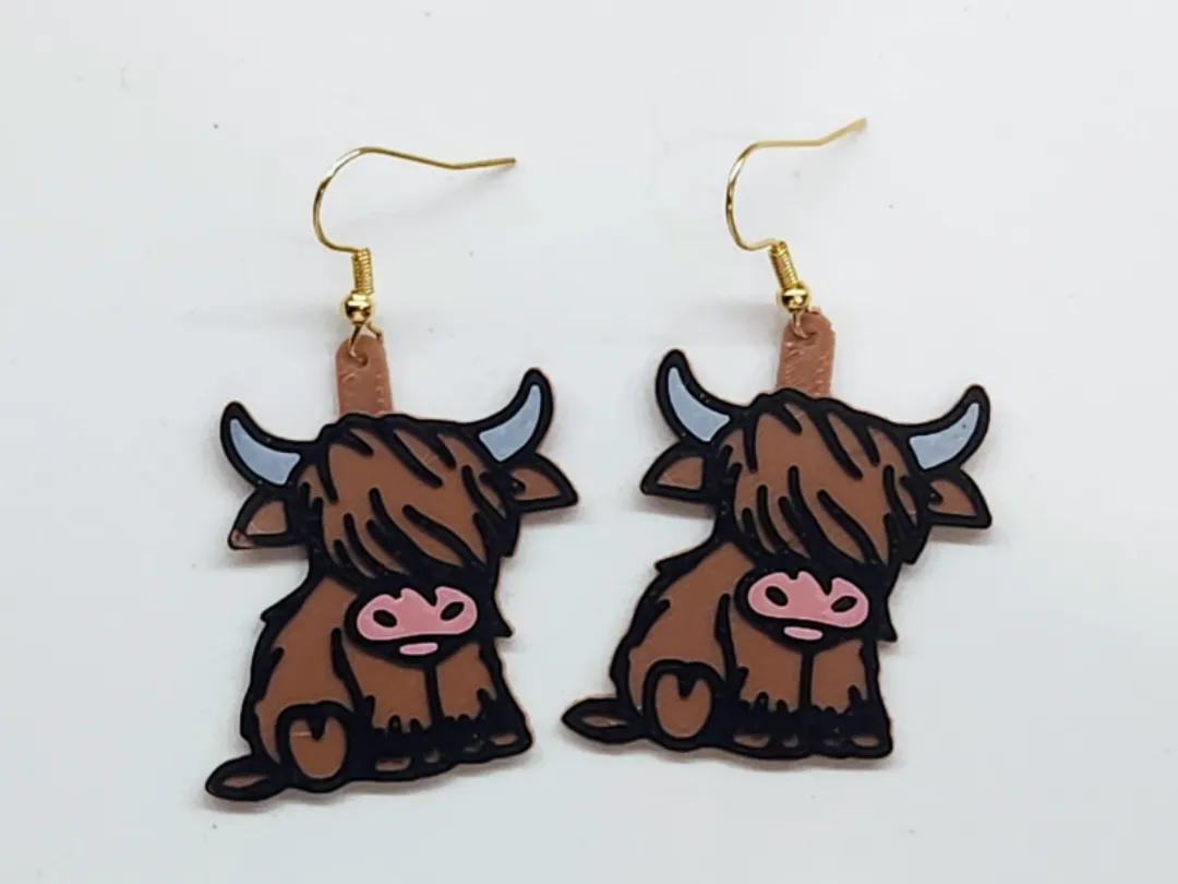 Highlander Earrings - Free 3D Print Model - MakerWorld
