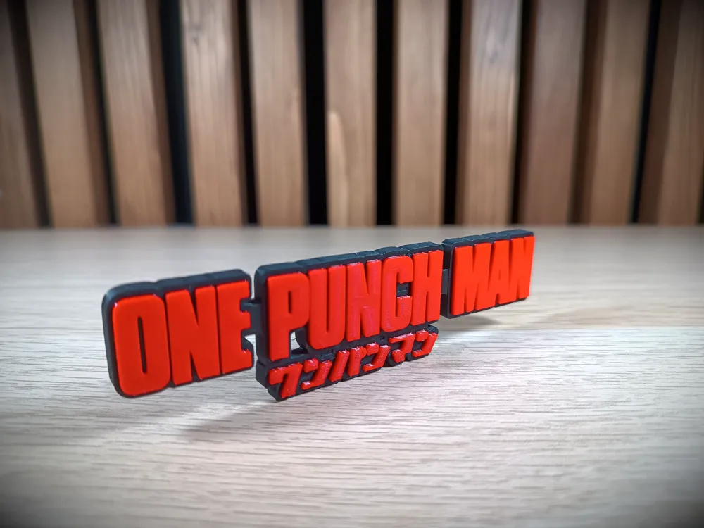 One Punch Man logo Stand + Keyring + Coaster by goyetus - MakerWorld