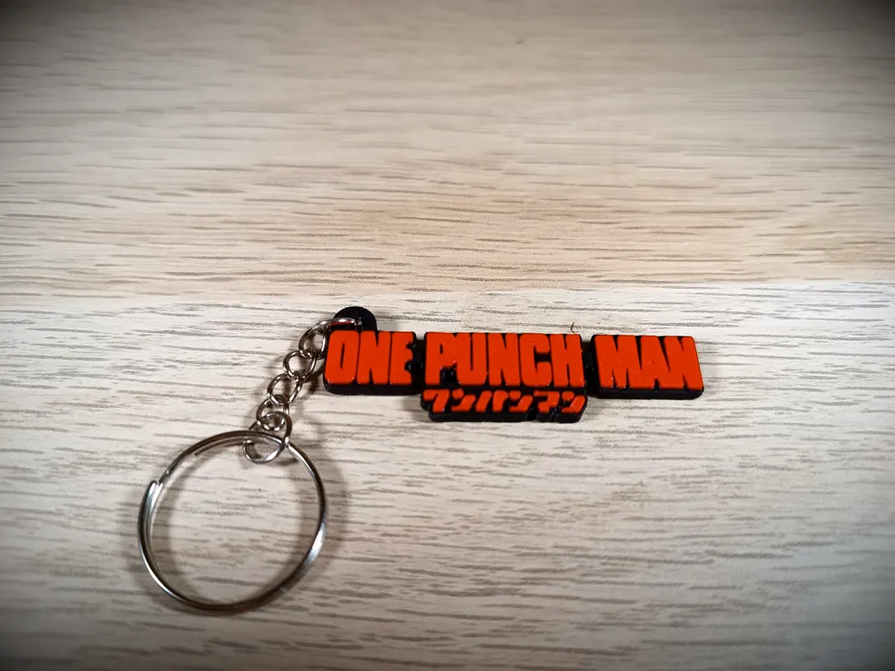 One Punch Man logo Stand + Keyring + Coaster by goyetus - MakerWorld