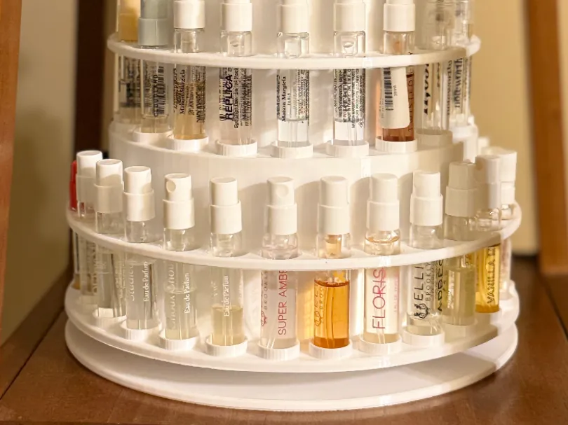 Perfume Sample Carousel (60 samples) - Free 3D Print Model - MakerWorld