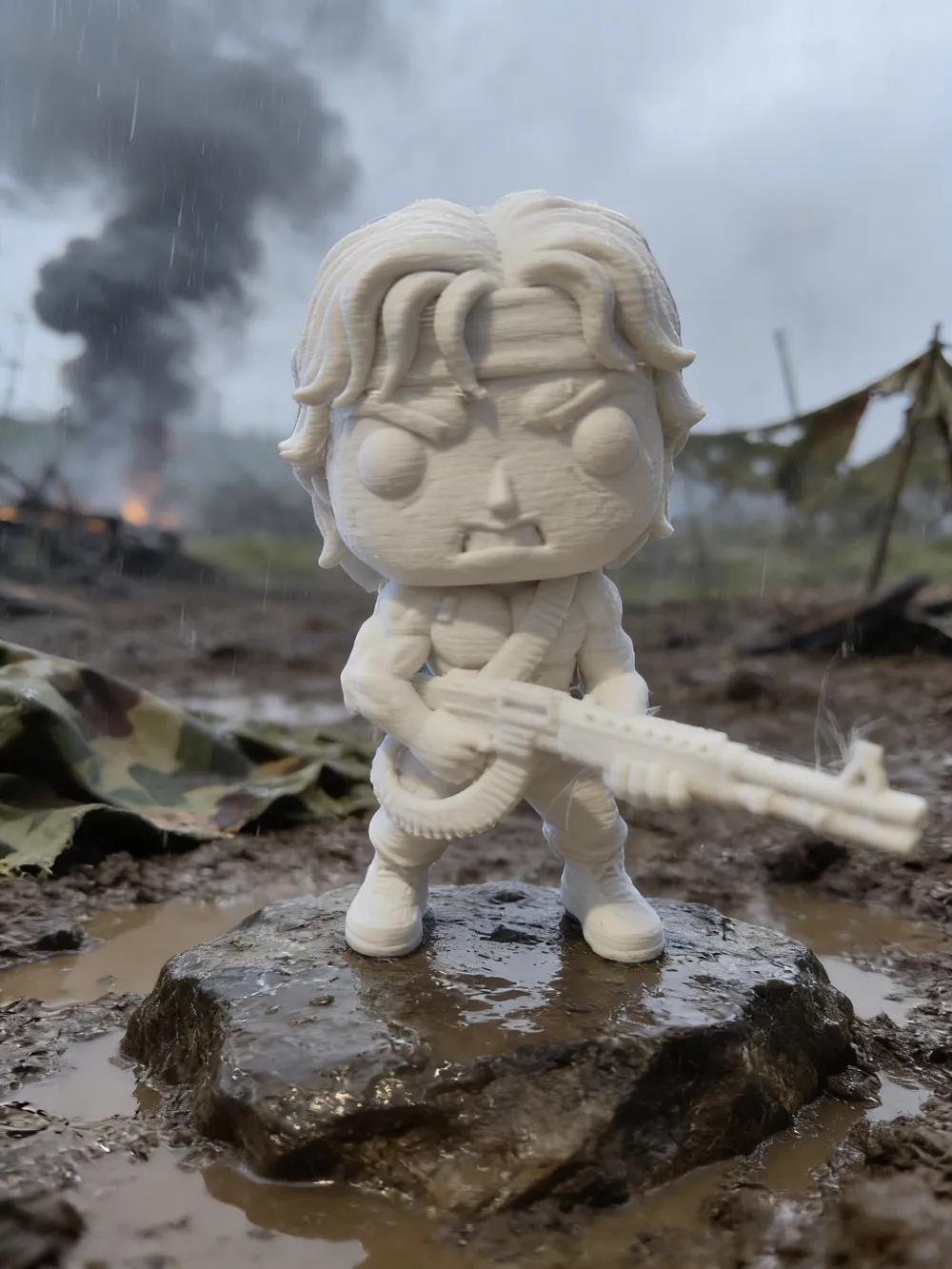 Rambo - Chibi - Free 3D Print Model - MakerWorld
