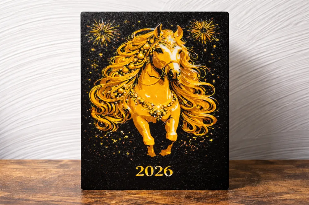 Golden Horse| MakerLab Light Box|Year of the Horse - Free 3D Print ...