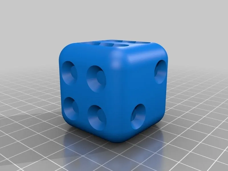 parametric dice with googly eyes by schuetzi99 - MakerWorld