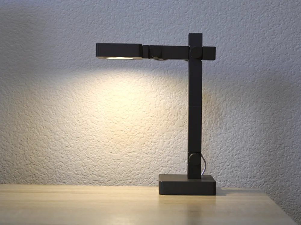 Modern Adjustable Desk Lamp - Free 3D Print Model - MakerWorld