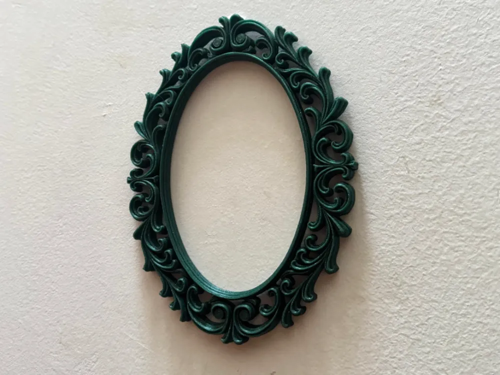 Victorian Gothic Oval Frame Goth Decor Wall Decor - Free 3D Print Model ...
