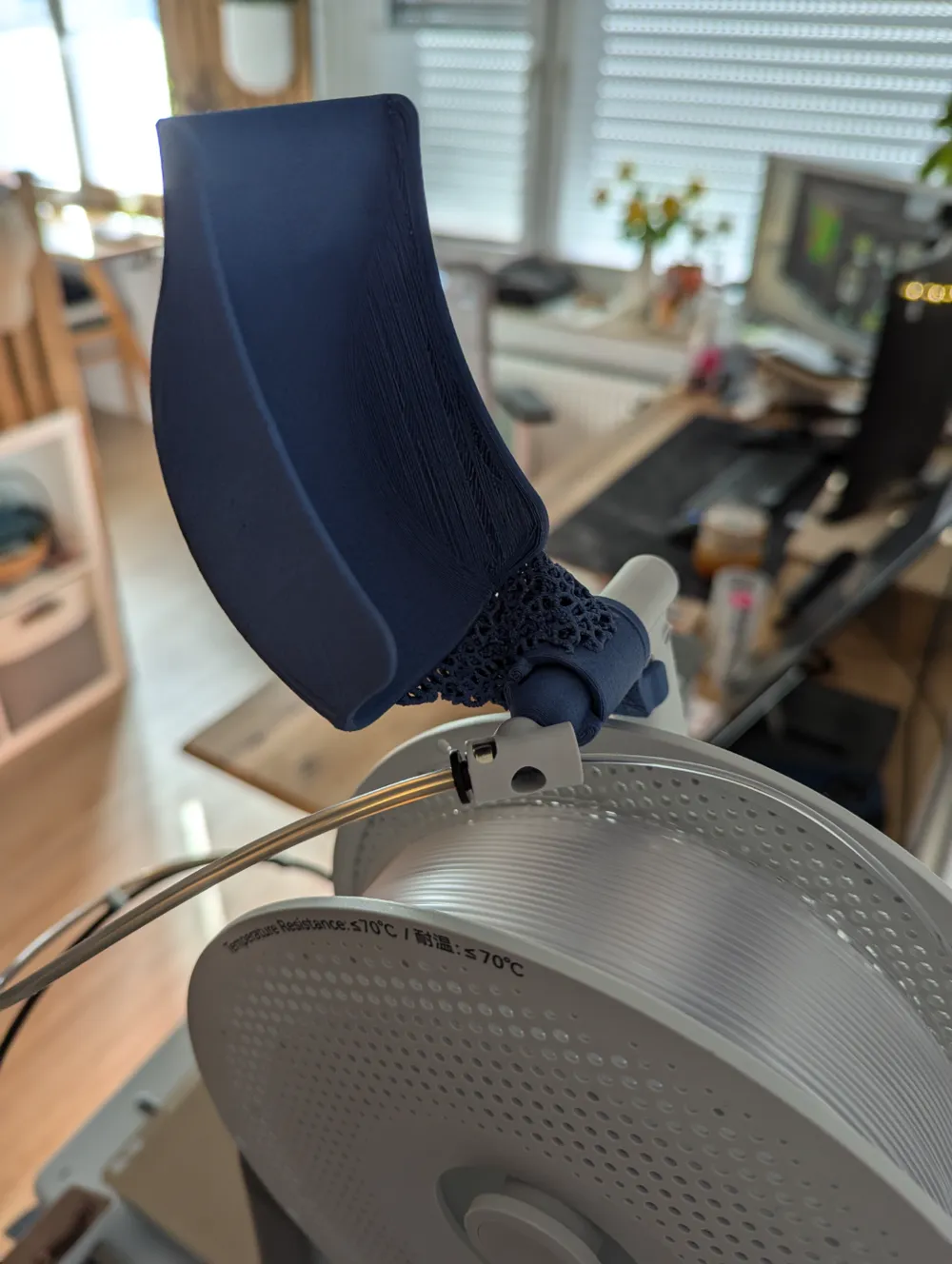 A1 filament guide over spool by FlottieKarottie - MakerWorld