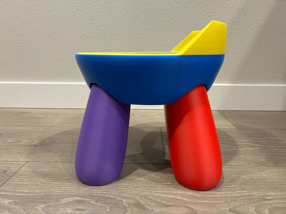 Children's Chair with Screw On Legs - Free 3D Print Model - MakerWorld