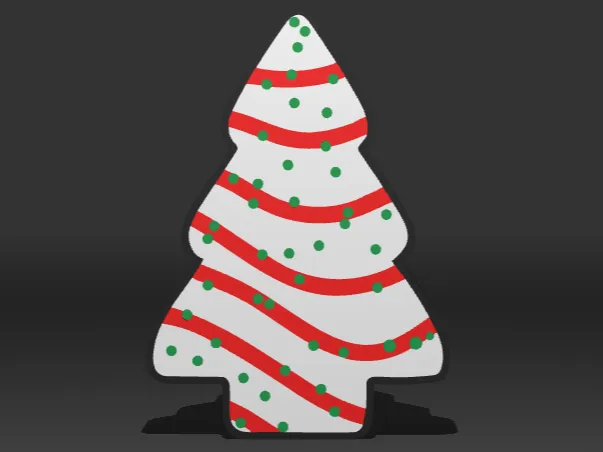 Little Debbie Lightbox - Christmas Cake - Free 3D Print Model - MakerWorld