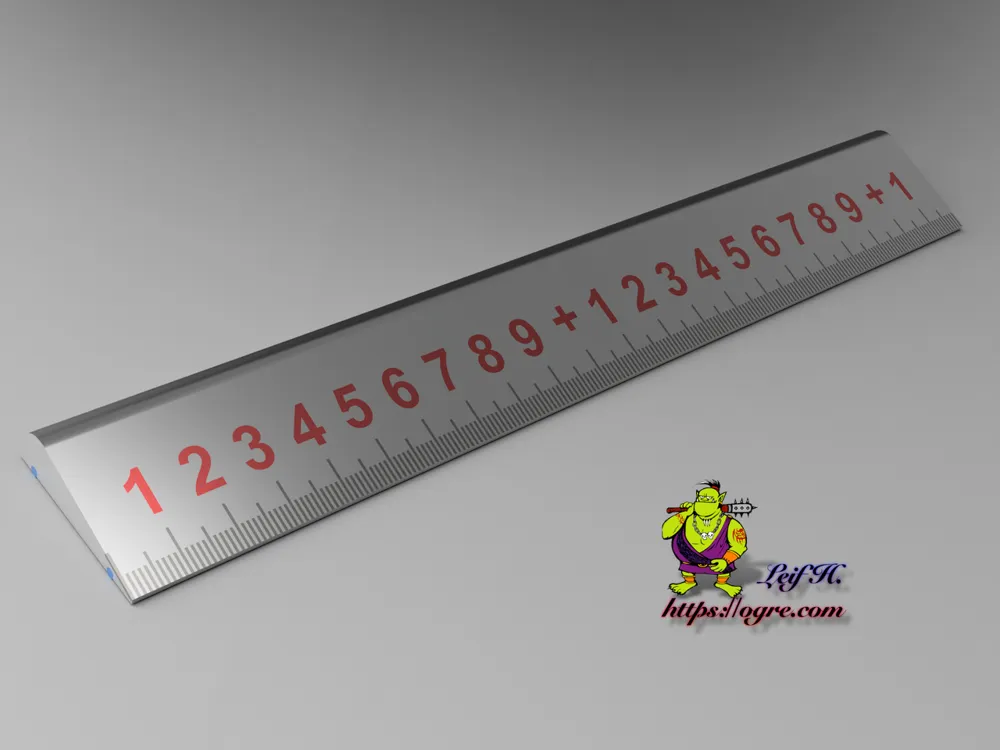 Simple Ruler by Leif H. - MakerWorld