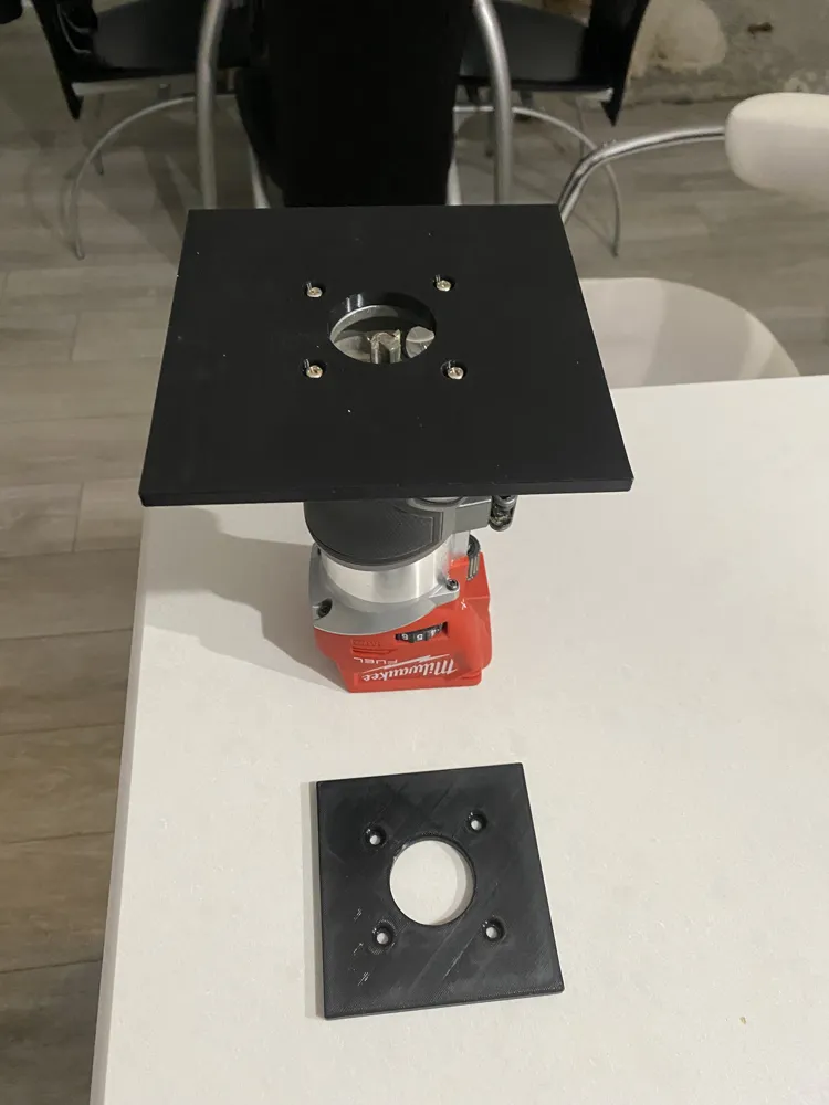 Milwaukee Router Square Jig 6/4 inch - Free 3D Print Model - MakerWorld