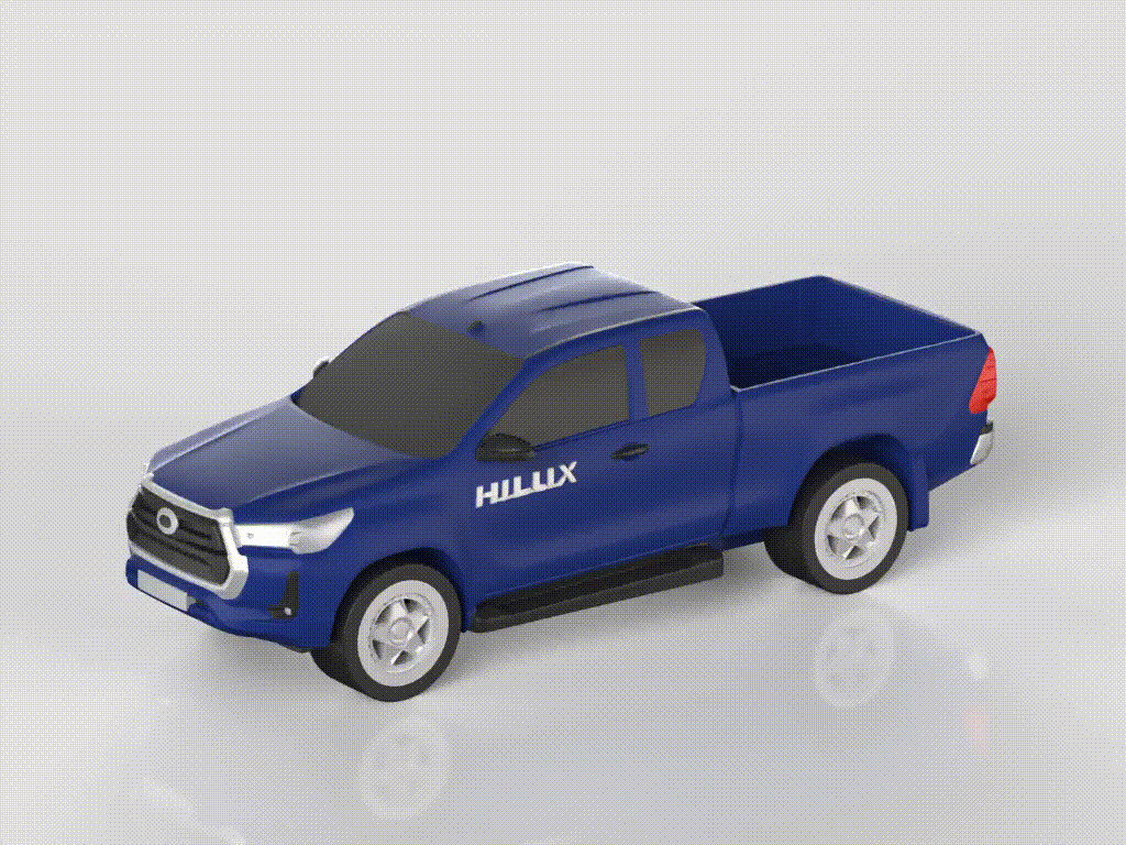 [Toyota] Toyota Hilux 1/64 Scale by SAMPAN棱界复刻 MakerWorld: Download ...