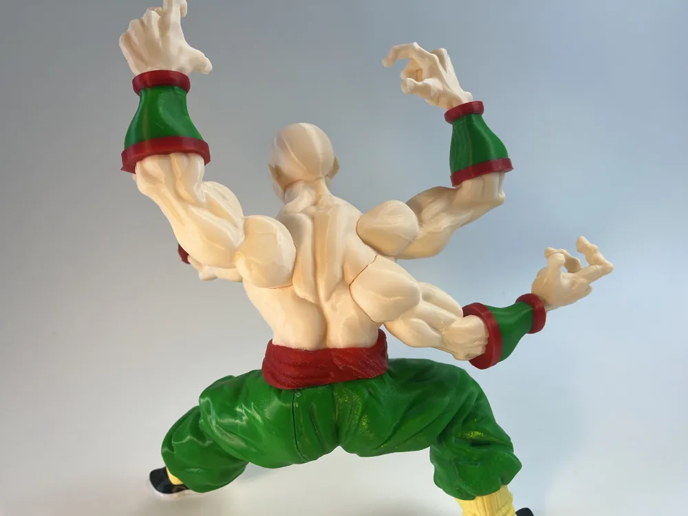 Dragon Ball-Four Arm Tien Shinhan - Free 3D Print Model - MakerWorld