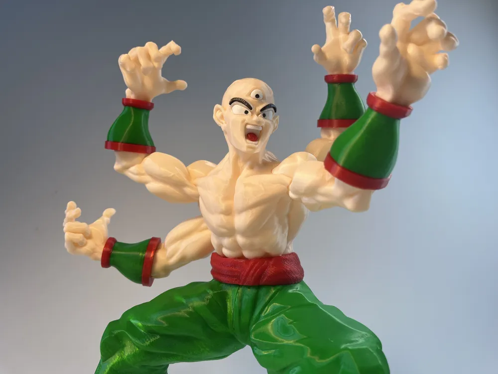 Dragon Ball-Four Arm Tien Shinhan - Free 3D Print Model - MakerWorld