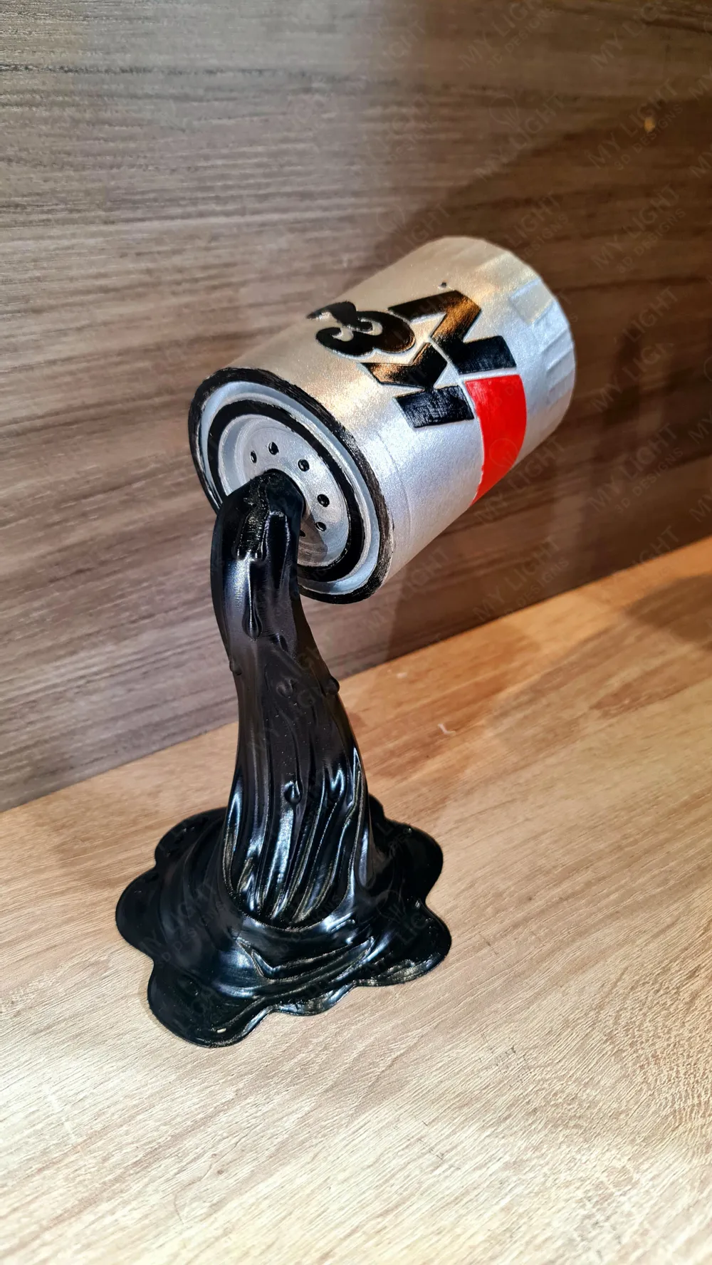 Floating Oil Filter Desk Sculpture (Car Edition) - Free 3D Print Model ...
