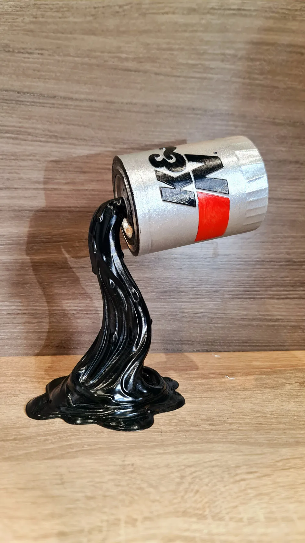 Floating Oil Filter Desk Sculpture (Car Edition) - Free 3D Print Model ...