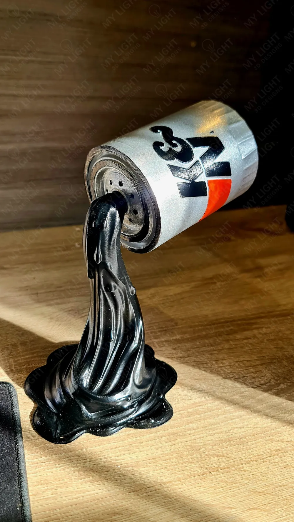 Floating Oil Filter Desk Sculpture (Car Edition) - Free 3D Print Model ...