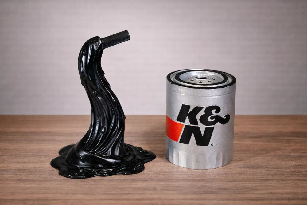 Floating Oil Filter Desk Sculpture (Car Edition) - Free 3D Print Model ...