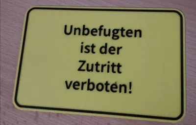 Betreten der Baustelle verboten Schild by Printinger - MakerWorld
