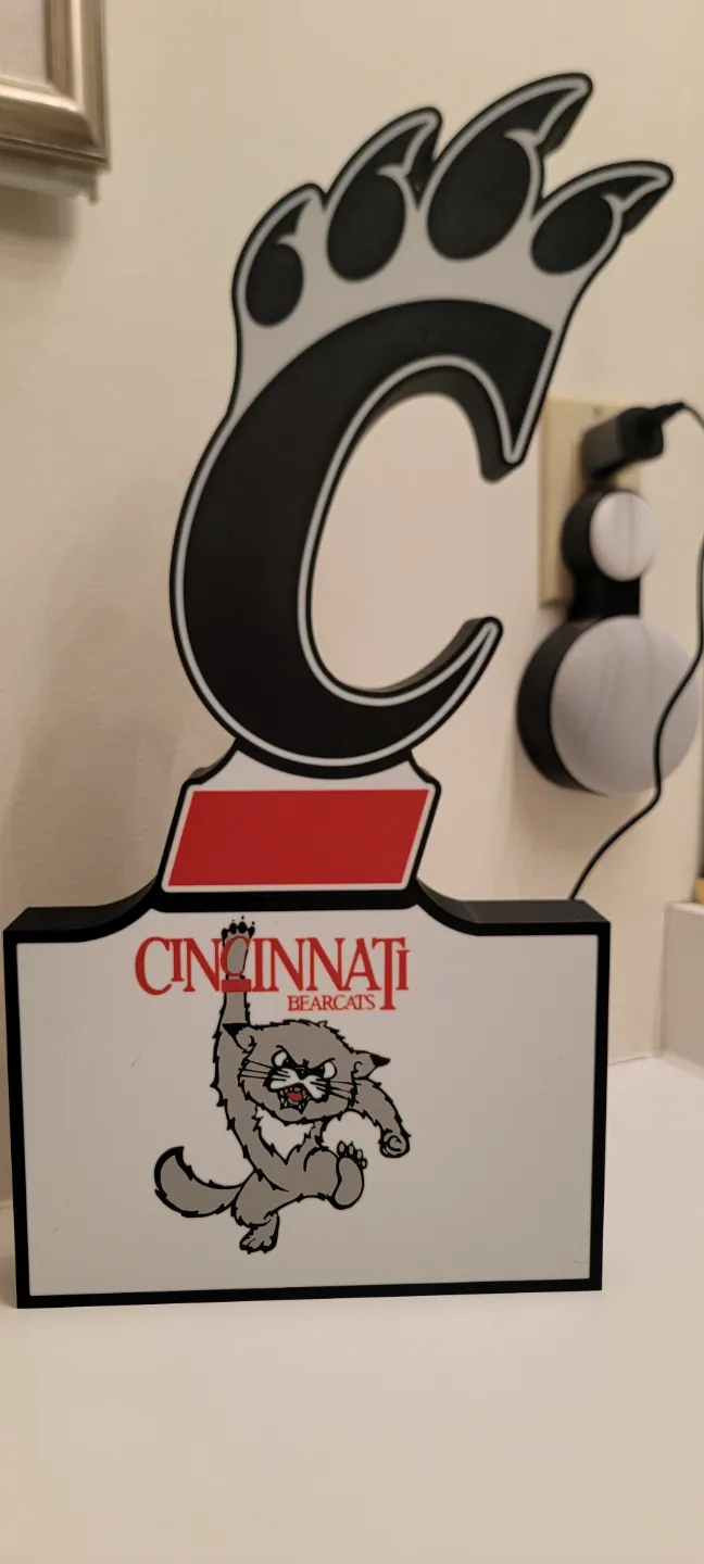 UC Bearcat light box by Roger Borchelt - MakerWorld