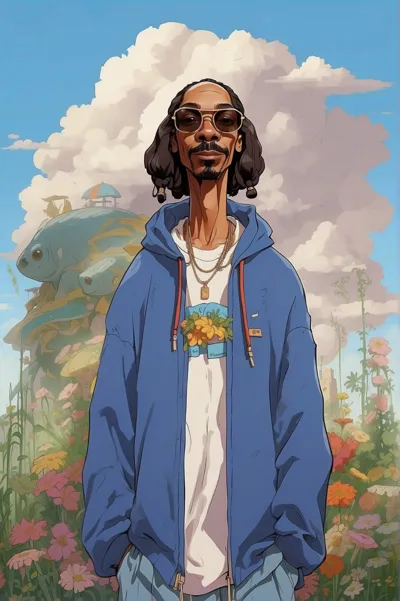 Snoopa Lisa HueForge (Mona Lisa + Snoop Dogg) by ZioFester - MakerWorld